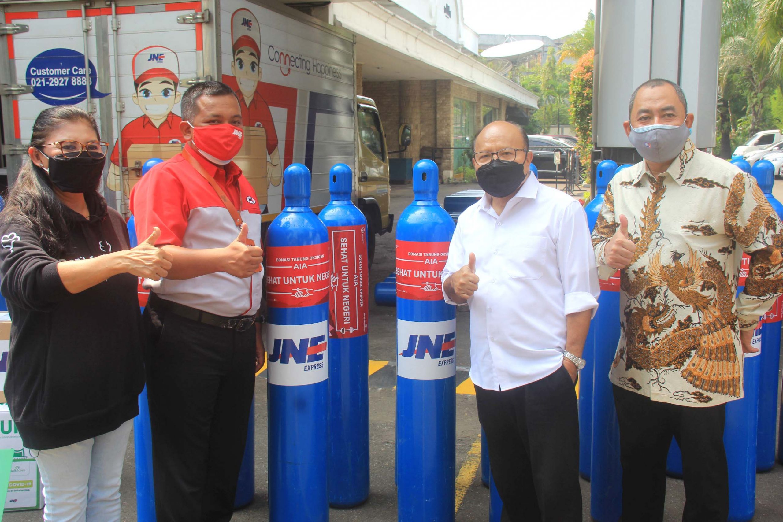 Sinergi JNE dan Media Group Bantu Ketersediaan Oksigen Untuk Pasien ...